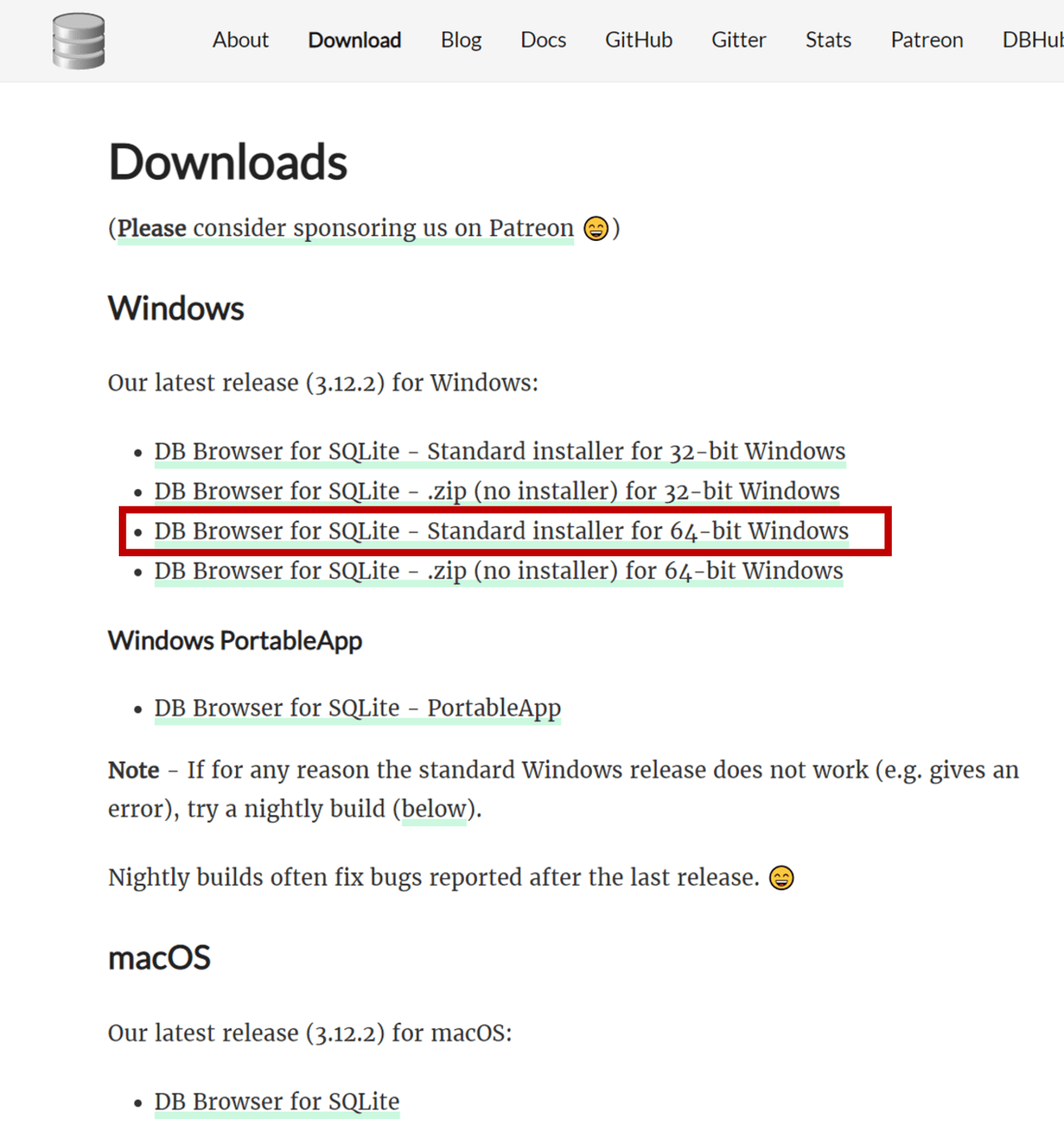 【sqlite3×python】Step0_DB Browser for SQLiteのインストール
